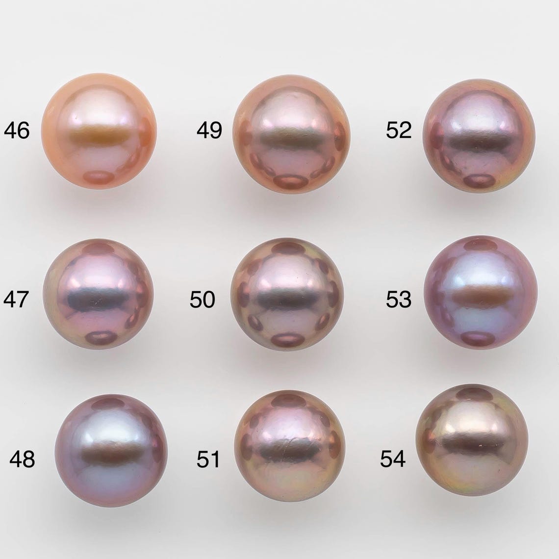 13-14mm Edison Pearl Round Natural Lavender Colors With High Luster ...