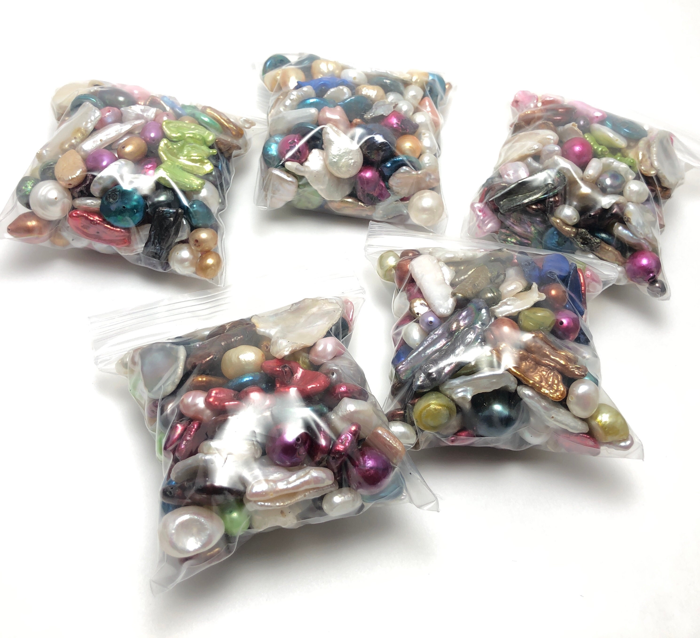 Assorted Freshwater Pearls Mix Pearls With Different Sizes - Etsy