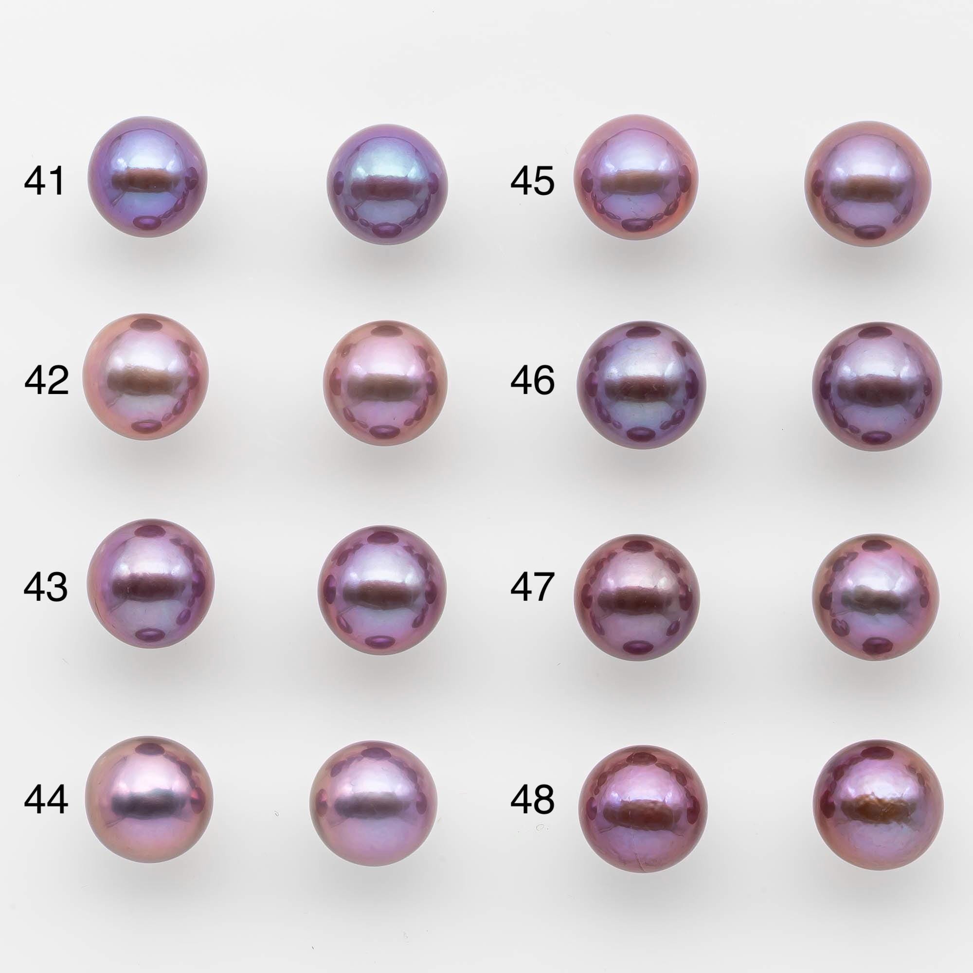 11-12mm Matching Pair Edison Pearl With Natural Colors and High Lusters ...