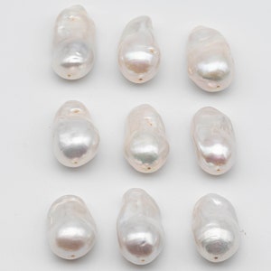Large Size Baroque Pearl White Freshwater Pearl, From 13x18mm to ...