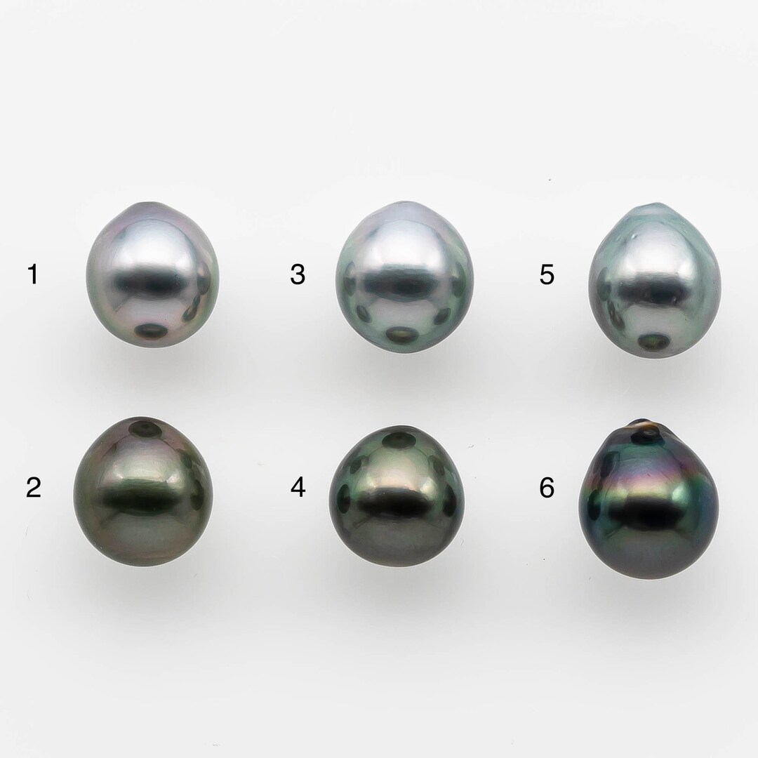 10-11mm Tahitian Pearl Drop With High Luster and Natural Color, Loose ...