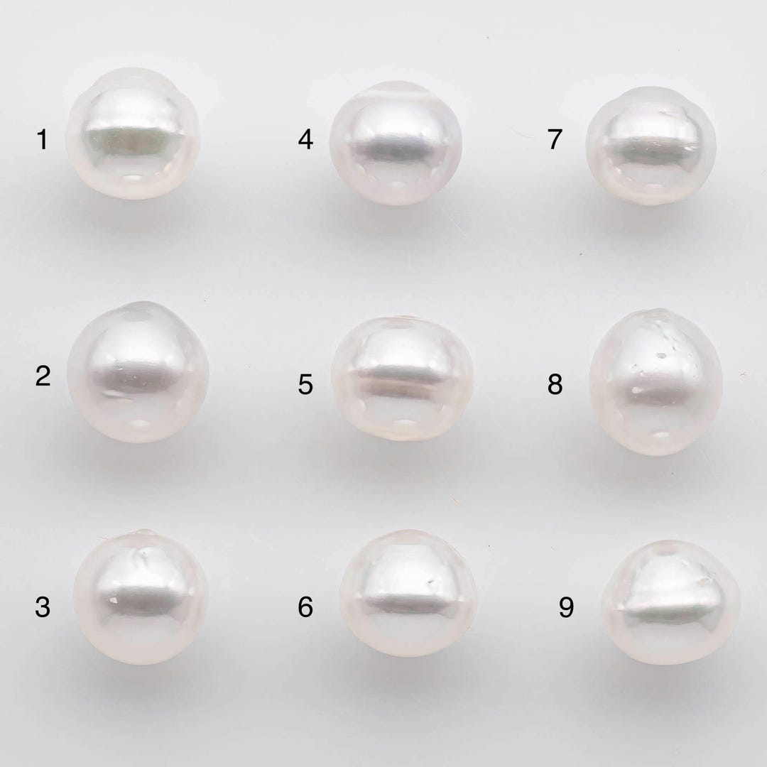 9-10mm South Sea Pearl Drop in Natural White Colors and Beautiful ...