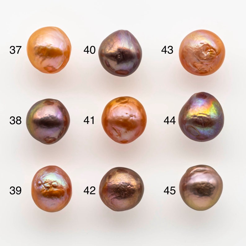 11-12mm Edison Pearl Near Round or Drop With Amazing Iridescence Luster ...