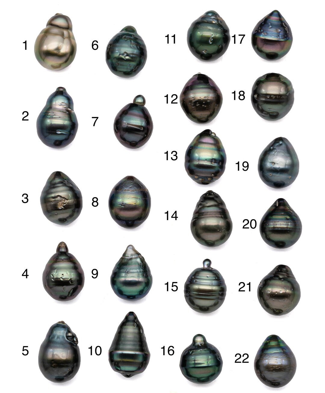 Single Baroque Tahitian Pearl Drop Natural Color Beautiful Luster and ...