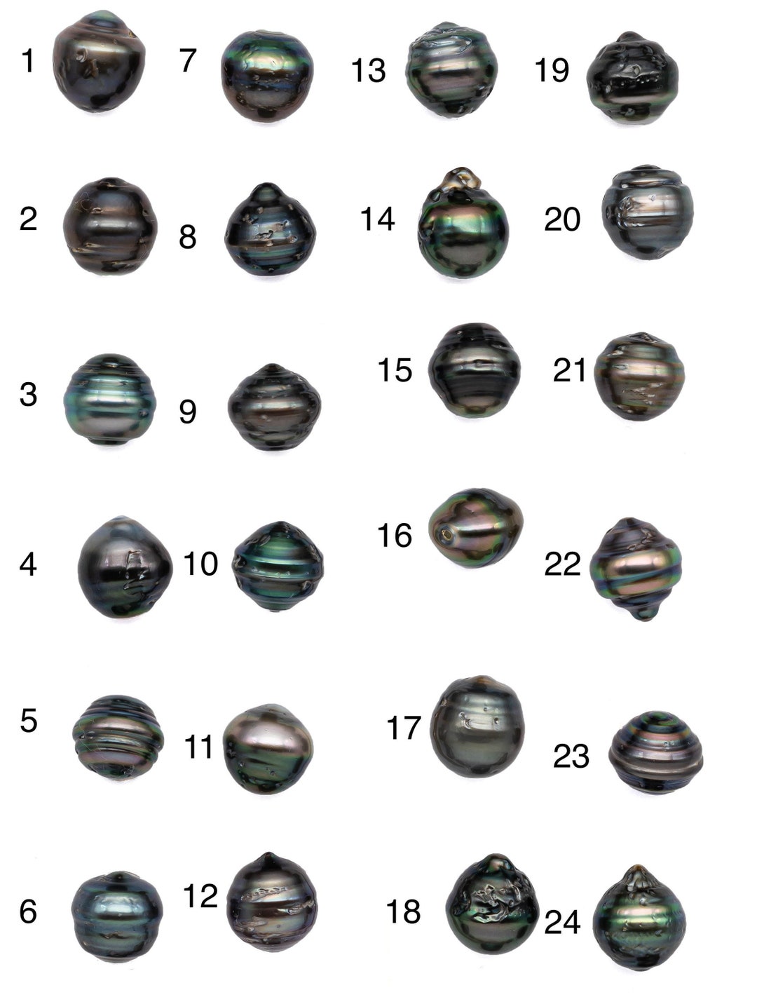 11mm Tahitian Pearl Single Piece Undrilled Drop Shape Beautiful Luster ...