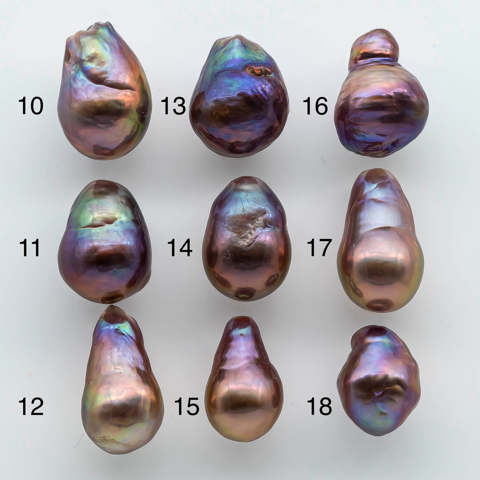 11-12mm Edison Pearl Drop With Amazing Iridescence Luster and All ...