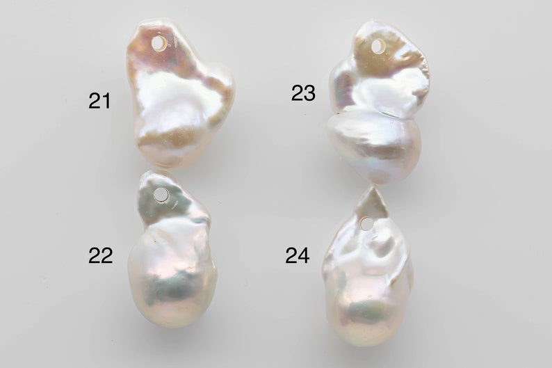 13-22mm Baroque Pearl Large Hole Top Drilled With High Luster, Single ...
