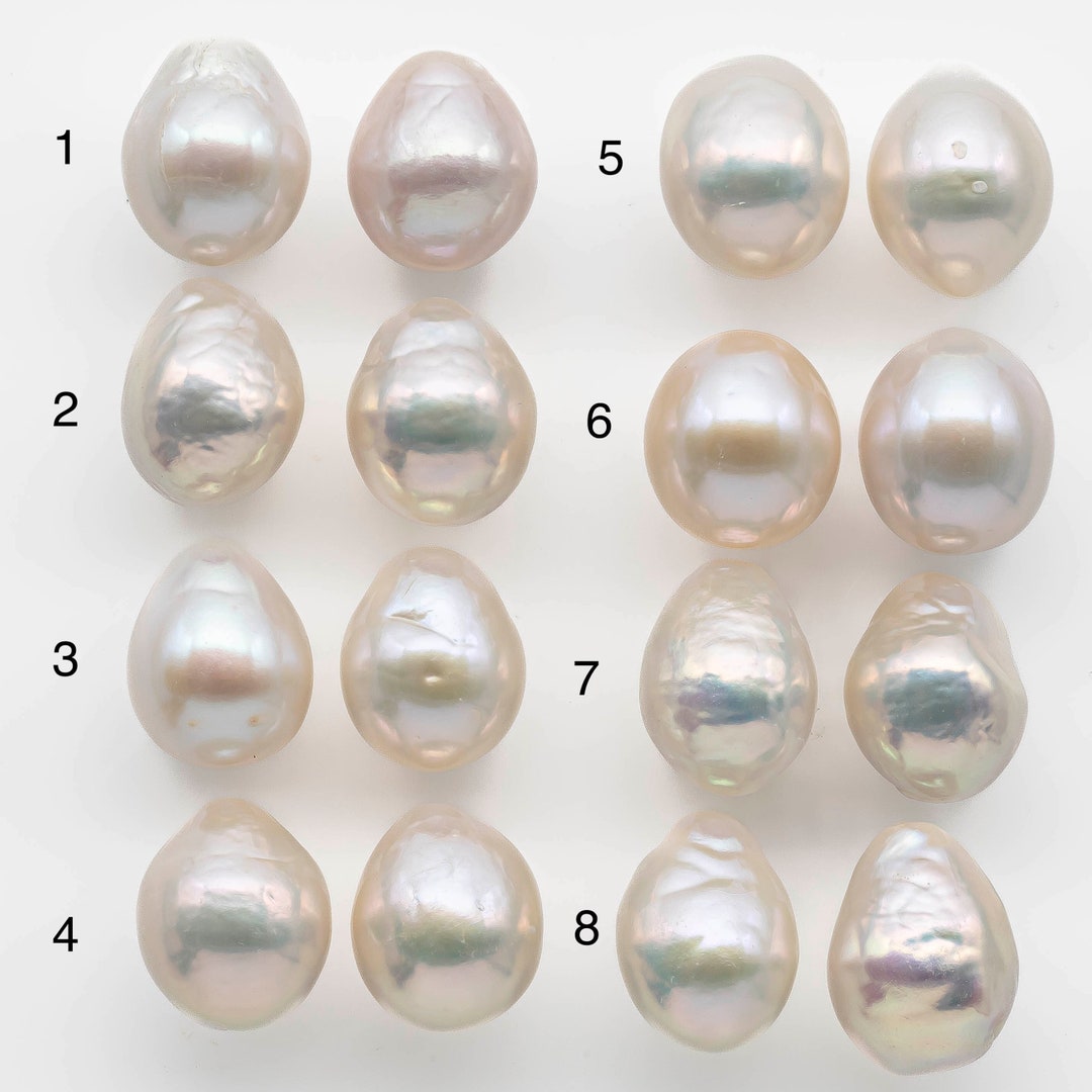 11-12mm Freshwater Edison Pearl Loose Pair Undrilled With Limited ...
