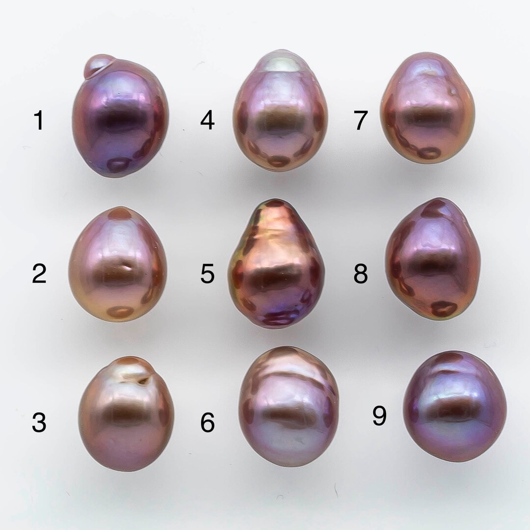 10-11mm Edison Pearl Single Piece Drops With Very Nice Luster Undrilled ...