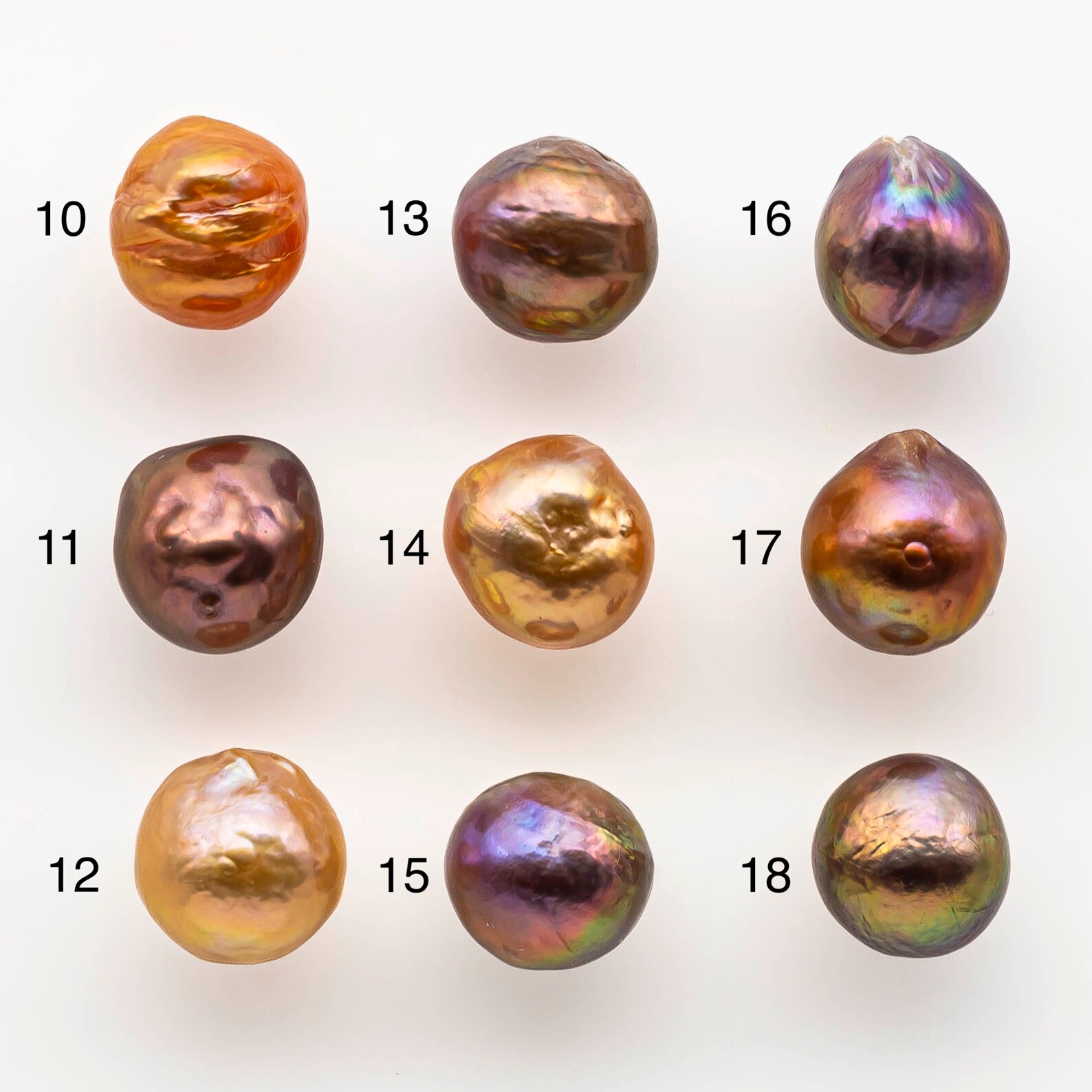 11-12mm Edison Pearl Near Round or Drop With Amazing Iridescence Luster ...