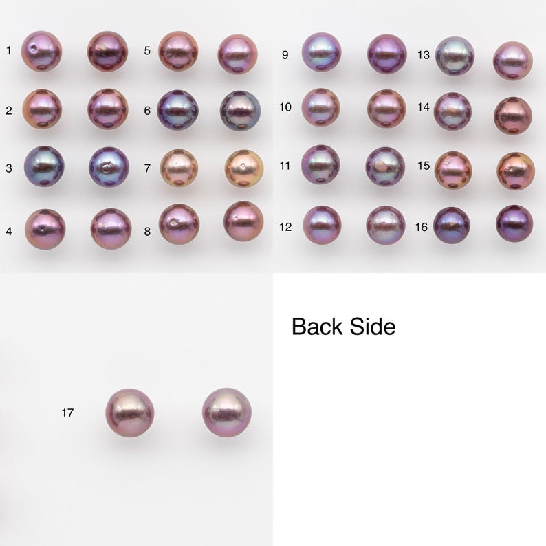 10-11mm Edison Pearl in Matching Pair With Natural Colors and High ...
