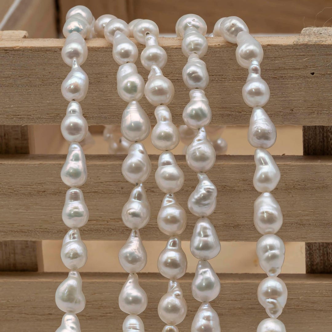 6-7mm Tiny Baroque Pearl, Mini Odd Shape Freshwater Pearl Bead in ...
