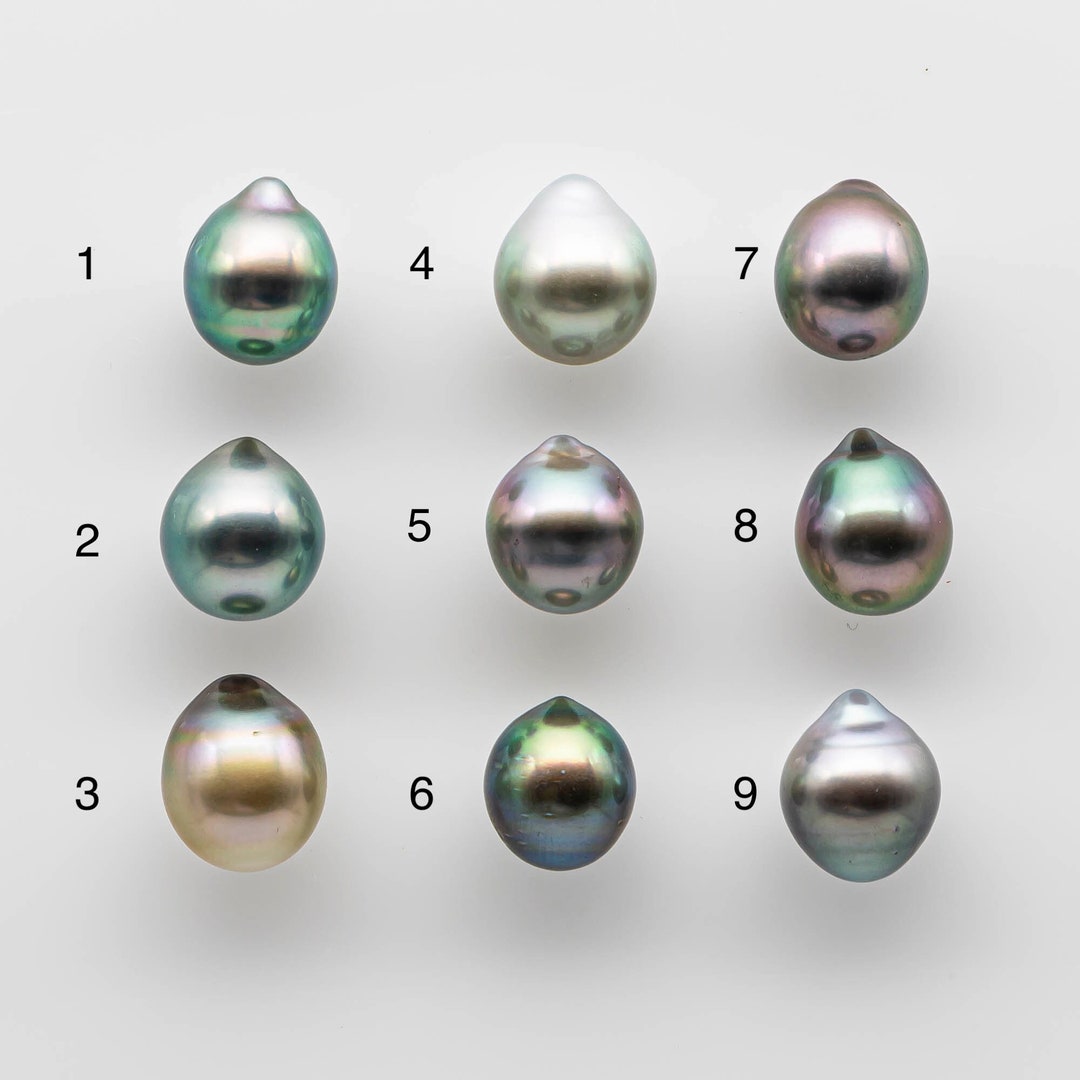 9-10mm Drop Tahitian Pearl With Beautiful Luster and Minor Blemish ...