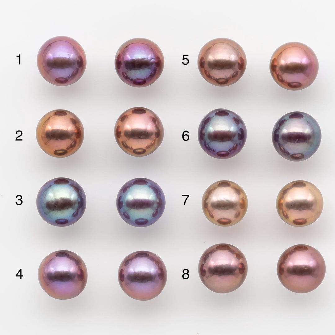 10-11mm Edison Pearl in Matching Pair With Natural Colors and High ...