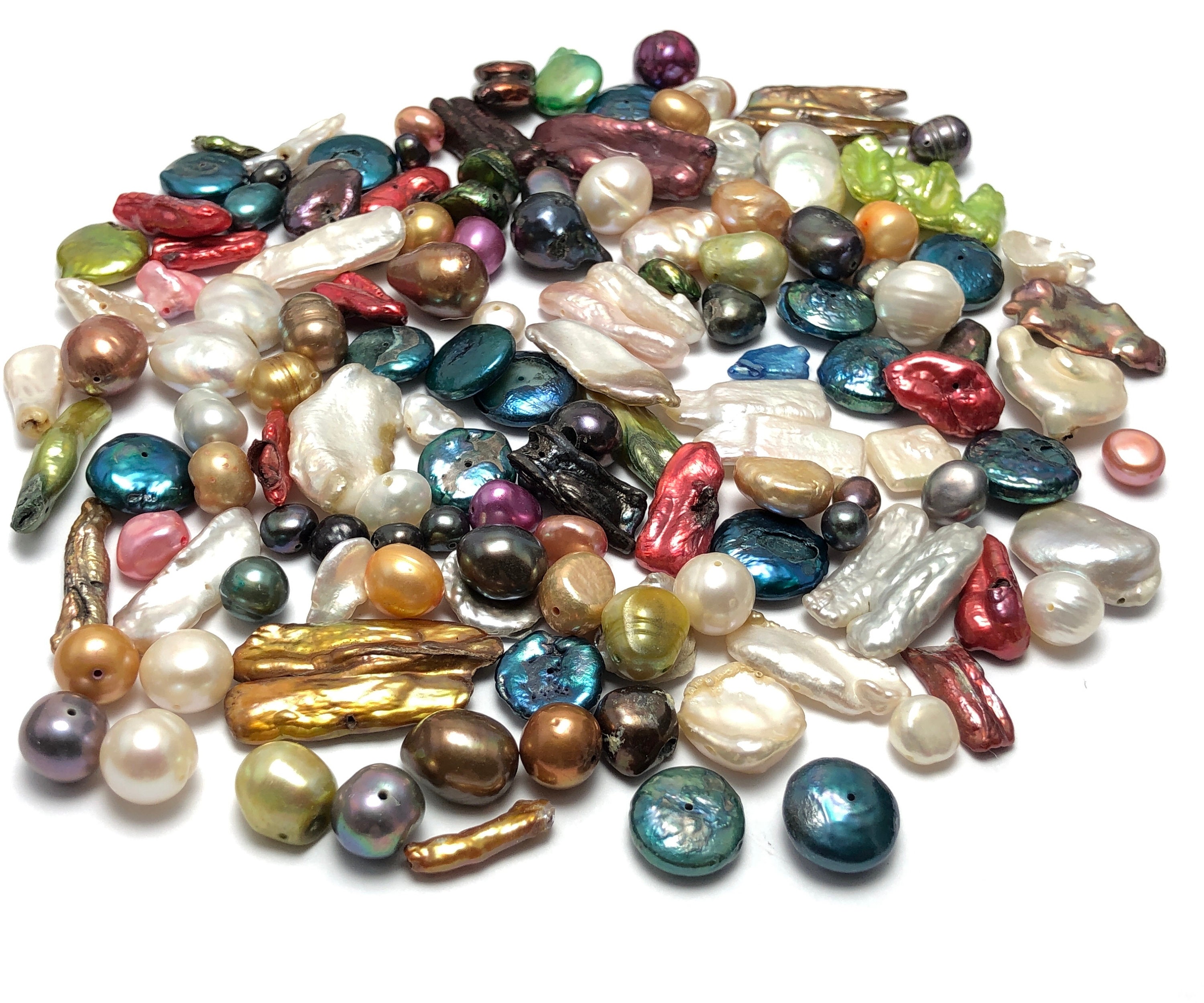 Assorted Freshwater Pearls Mix Pearls With Different Sizes - Etsy
