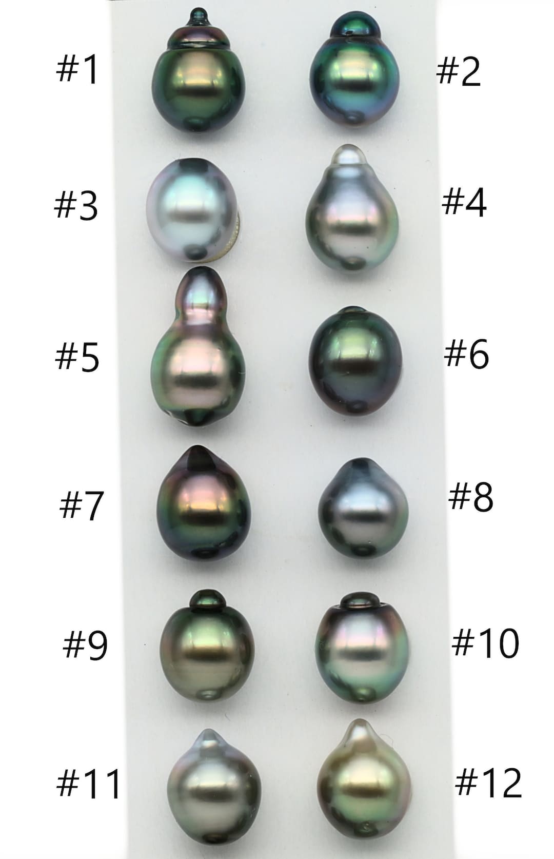 Single Tear Drop Tahitian Pearl Loose Undrilled, Peacock and High ...