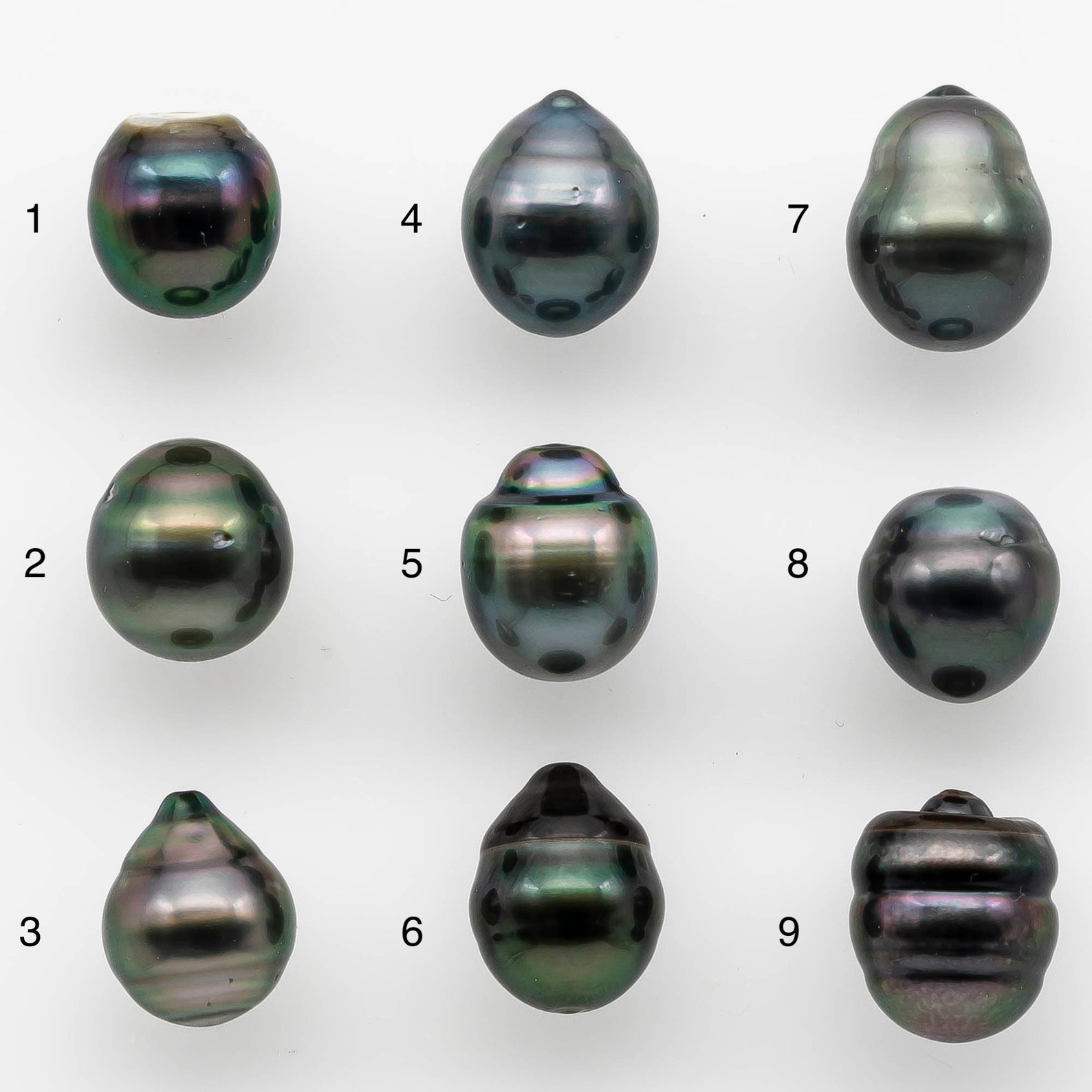 10-11mm Tahitian Pearl Drop With High Luster and Natural Color With ...