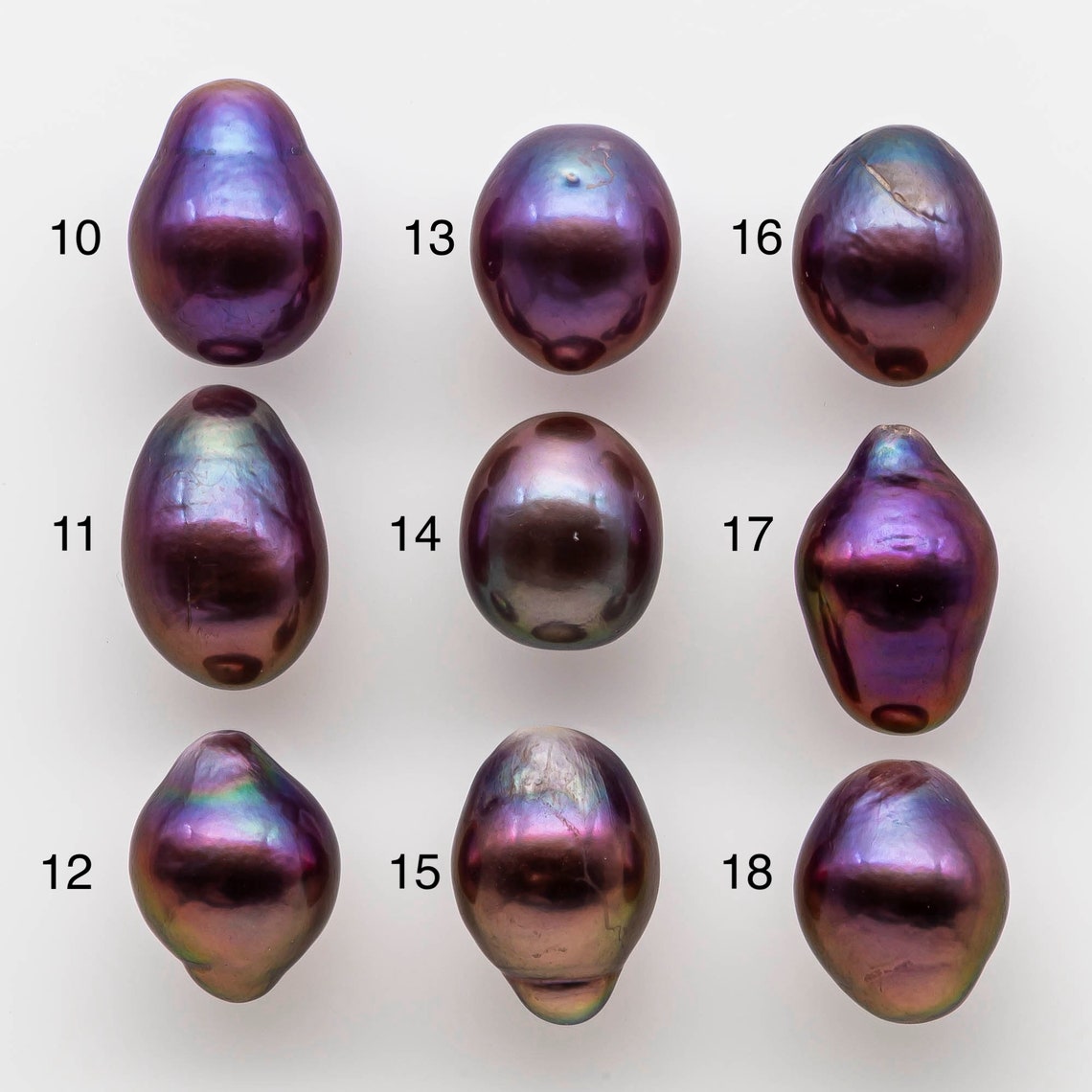 WOW 10-11mm Edison Pearl Drops With Natural Colors in Metallic ...
