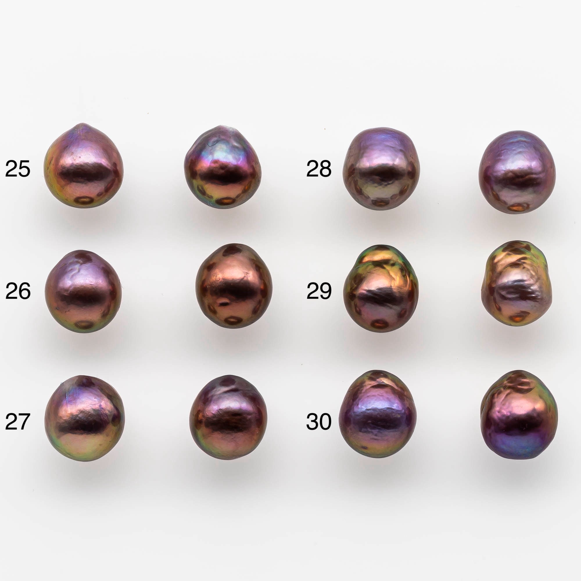 10-11mm Edison Pearl in Matching Pair With Natural Colors and High ...