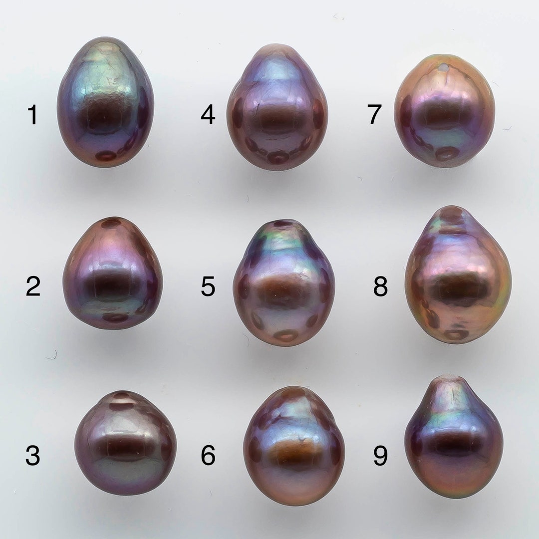 12-13mm Drop Edison Pearls in Natural Pink Colors With Beautiful Luster ...