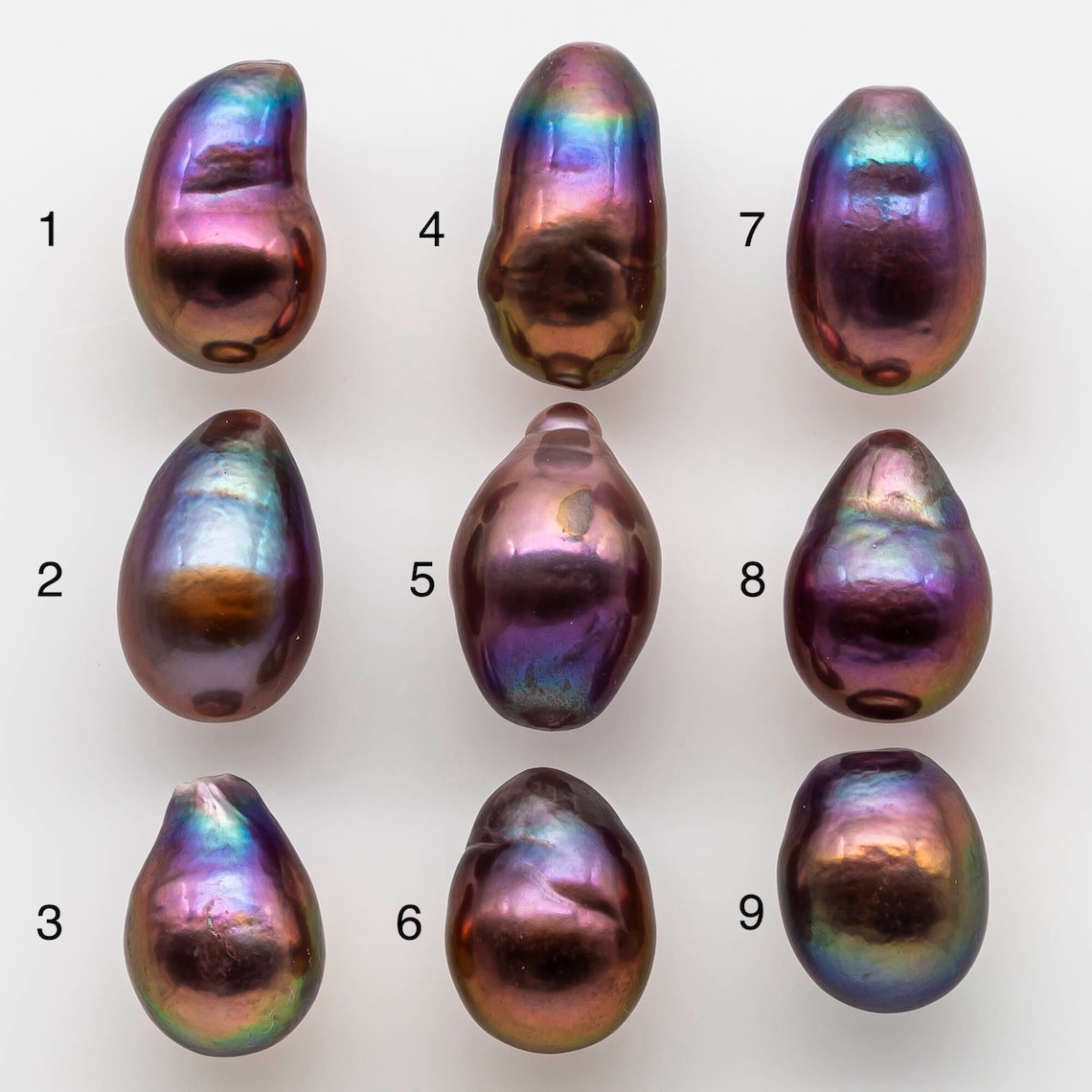 WOW 10-11mm Edison Pearl Drops With Natural Colors in Metallic ...
