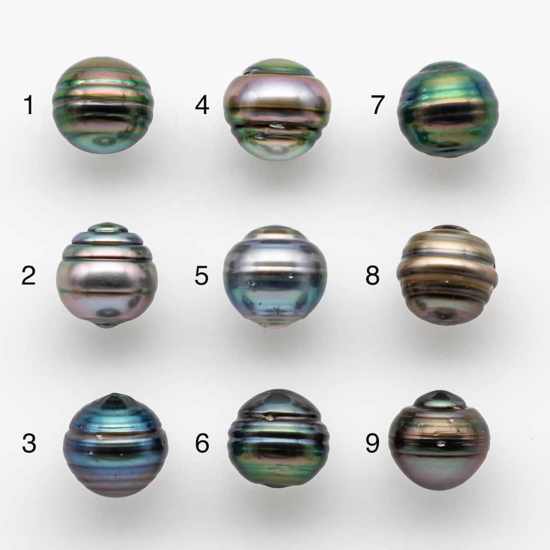 12-13mm Tahitian Pearl Drop With High Luster and Natural Color With ...