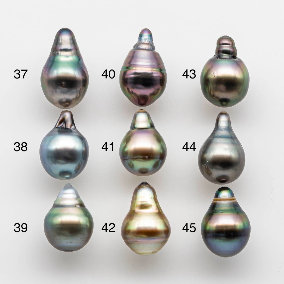 10-11mm Tahitian Pearl Drop With High Luster and Natural Color With ...
