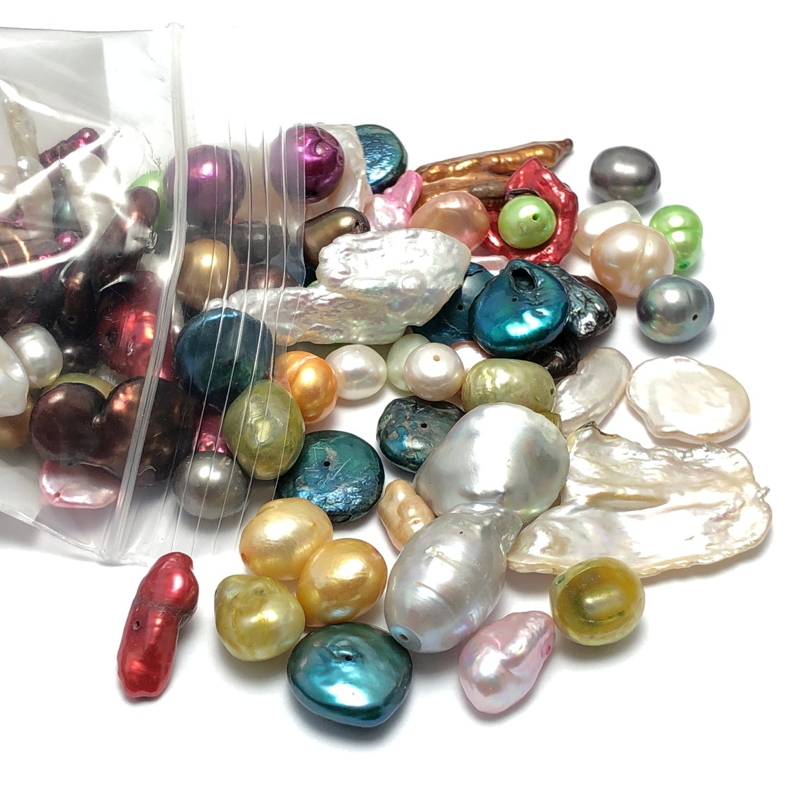 Assorted Freshwater Pearls Mix Pearls With Different Sizes - Etsy