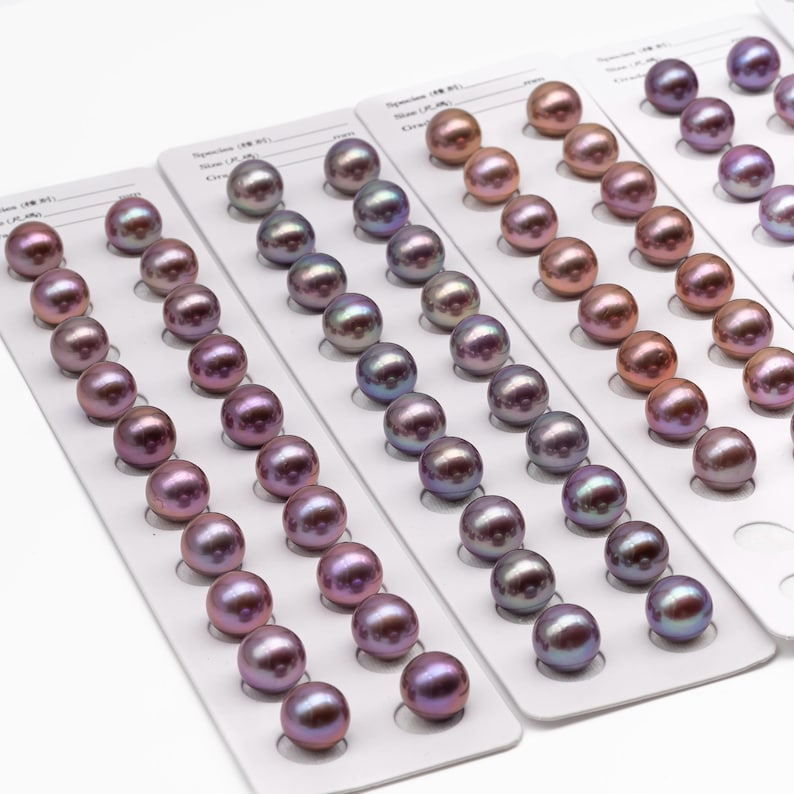 9-13mm Matching Pair Edison Pearl With Natural Colors and High Lusters ...