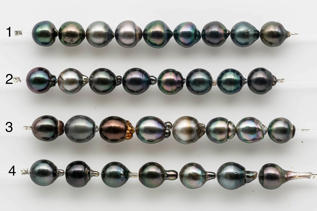 10-11mm Tahitian Pearl Drop With Natural Color and High Luster for ...