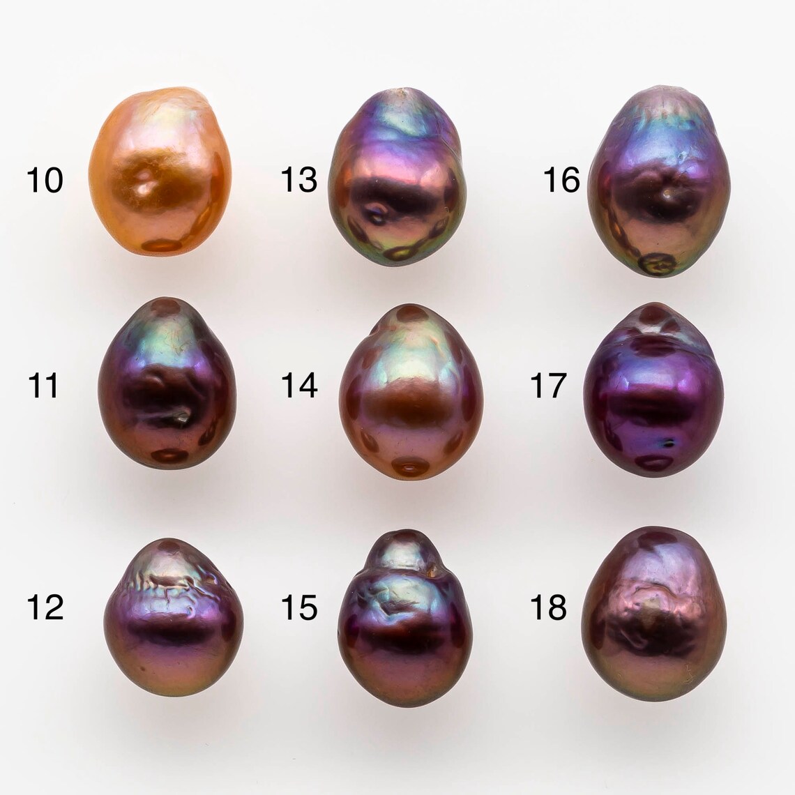 11-12mm Edison Pearl Drop With Blemishes, Amazing Luster and All ...