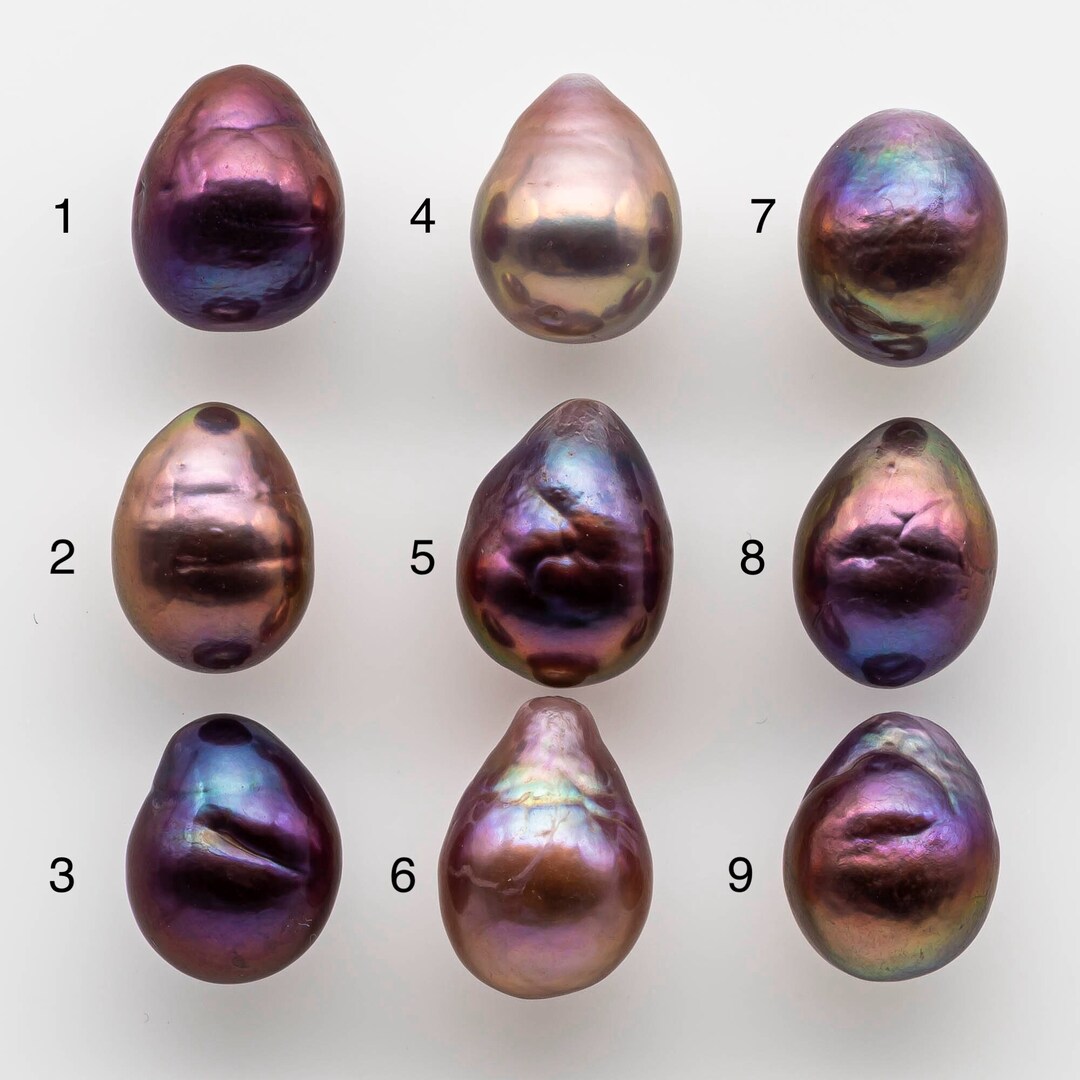 10-11mm Loose Single Edison Pearl Drops Amazing Natural Colors and ...