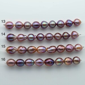 11-12mm Edison Pearl in Natural Color and High Lusters in Short Strand ...