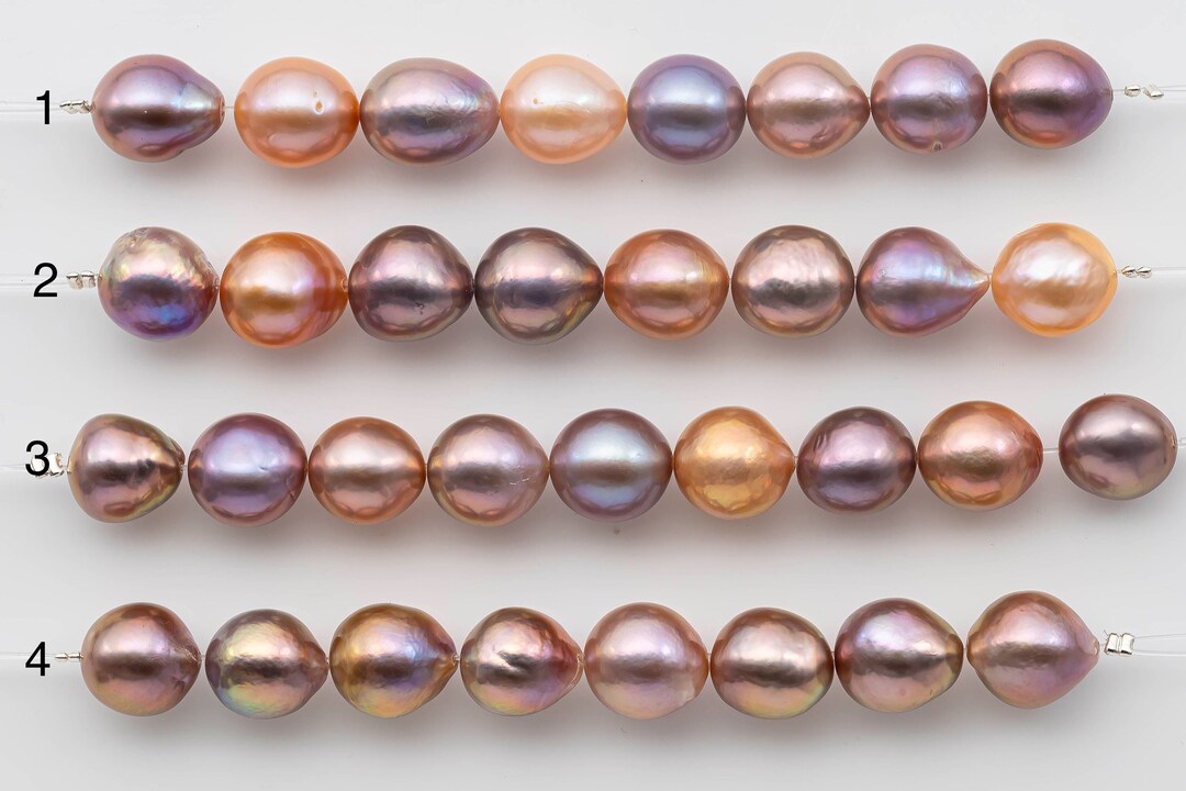 10-12mm Edison Pearl Natural Color and High Luster in Teardrop or Near ...