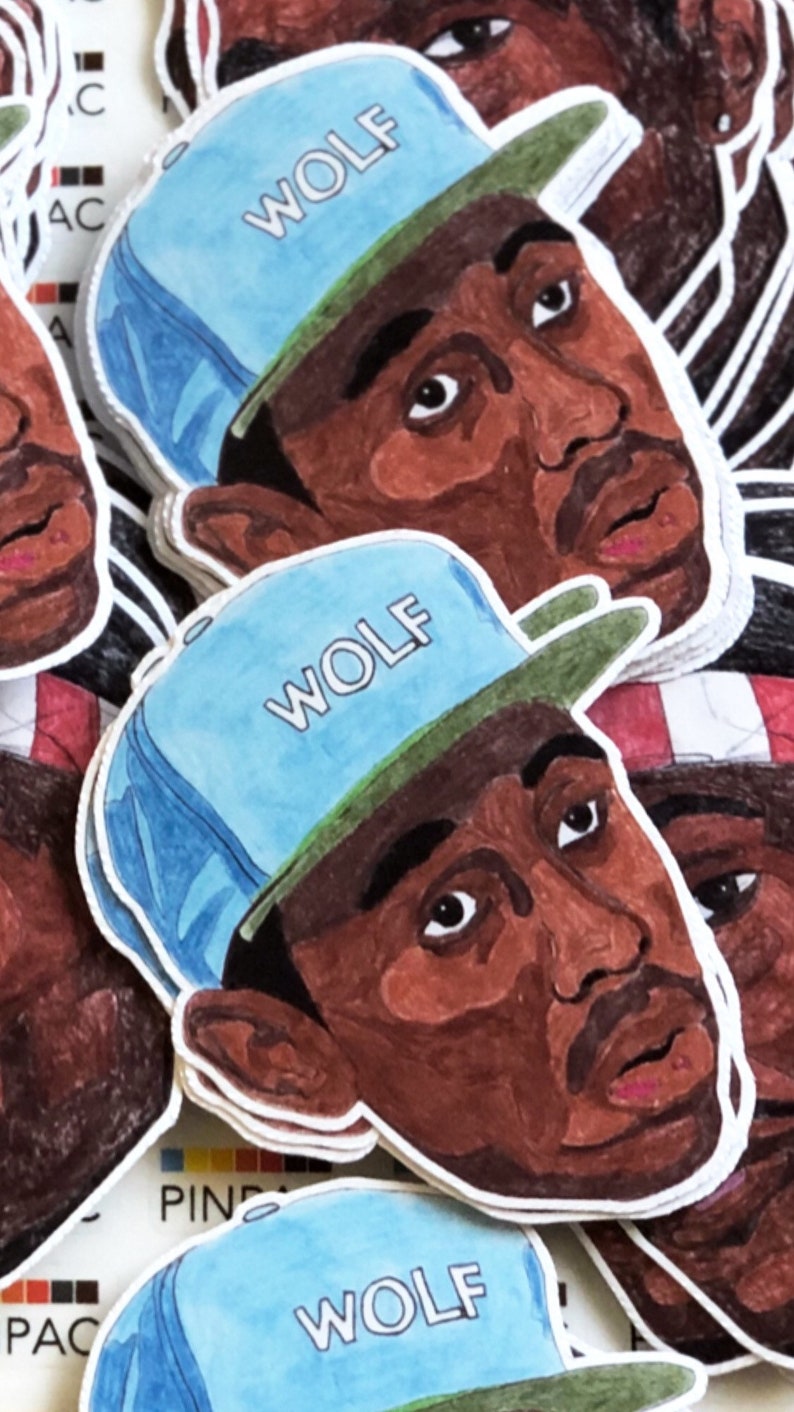 Tyler the Creator WOLF Art Sticker Premium Limited Edition Original ...