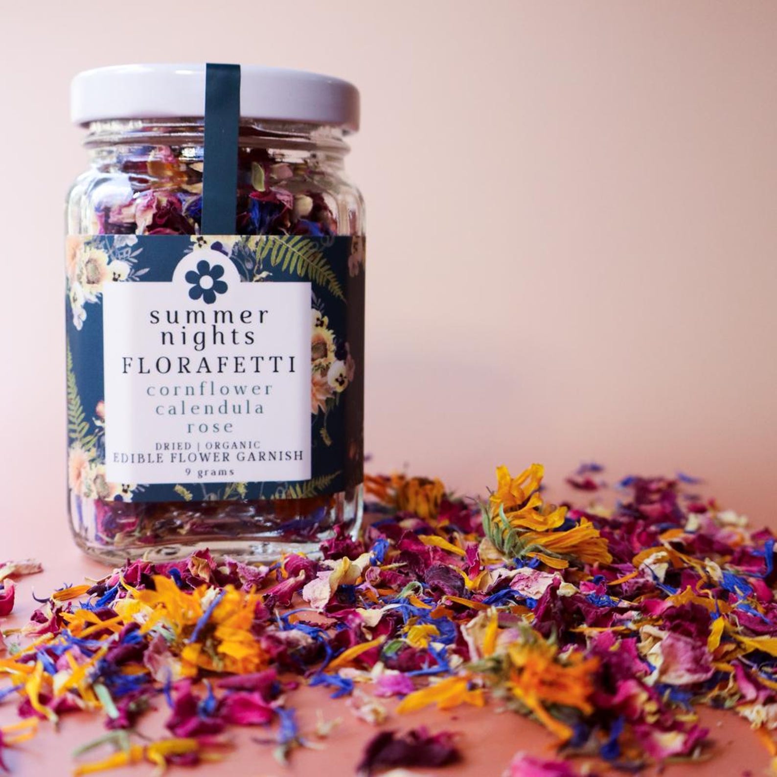 Dried ORGANIC Edible Flowers for Cocktails, Cakes, Cheeses, Charcuterie ...