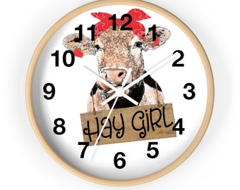Farm Animal Clock - Etsy