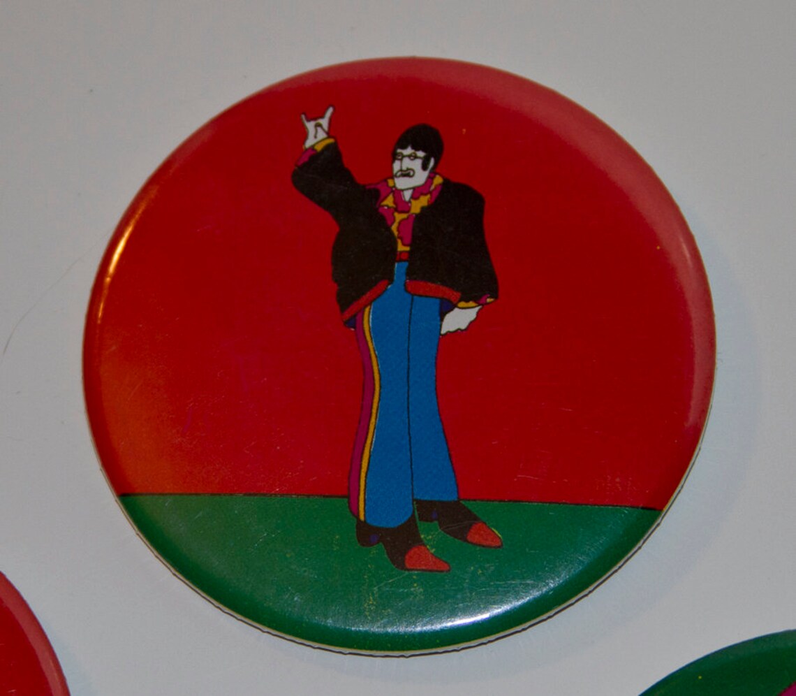 Beatles Yellow Submarine Buttons Vintage 1968 - Etsy
