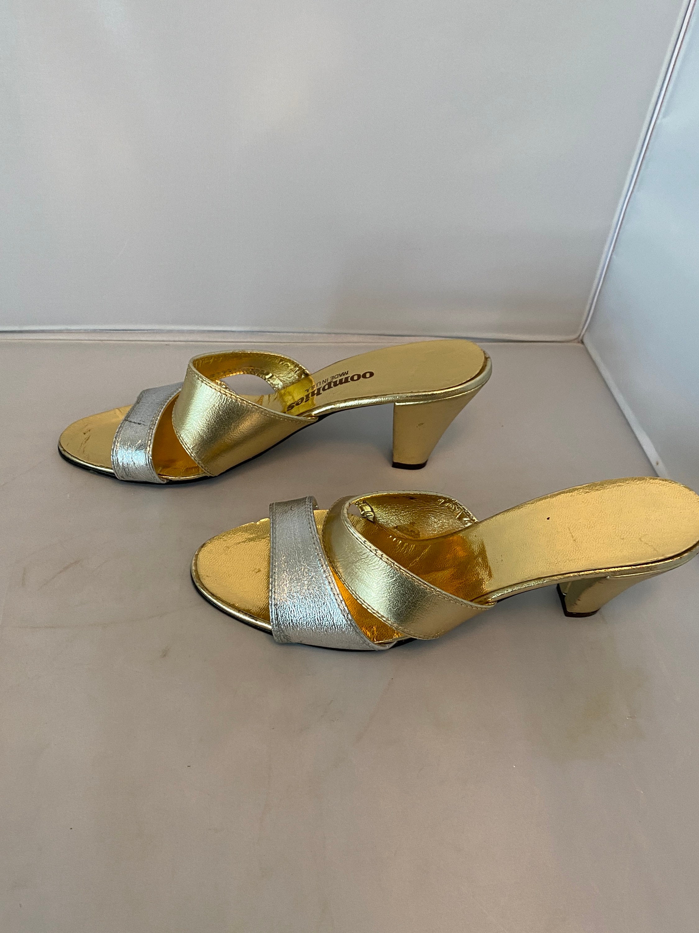 Vintage Oomphies Slip on Heels - Etsy