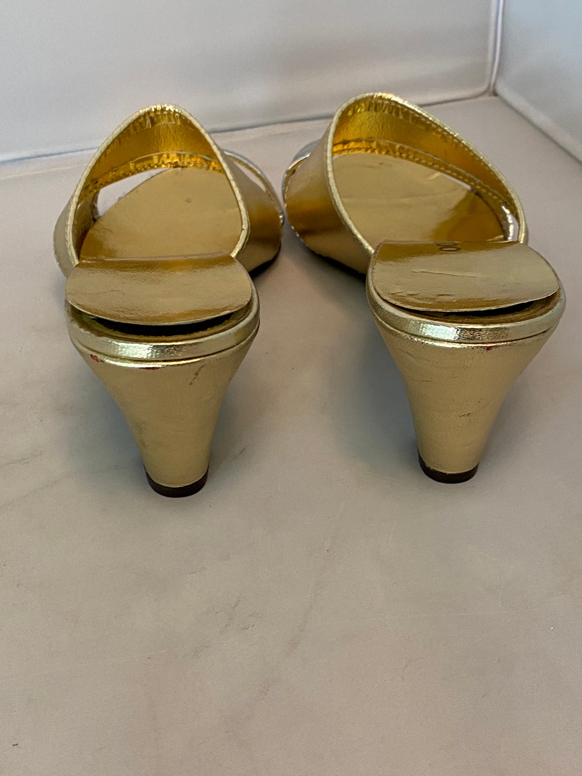Vintage Oomphies Slip on Heels - Etsy