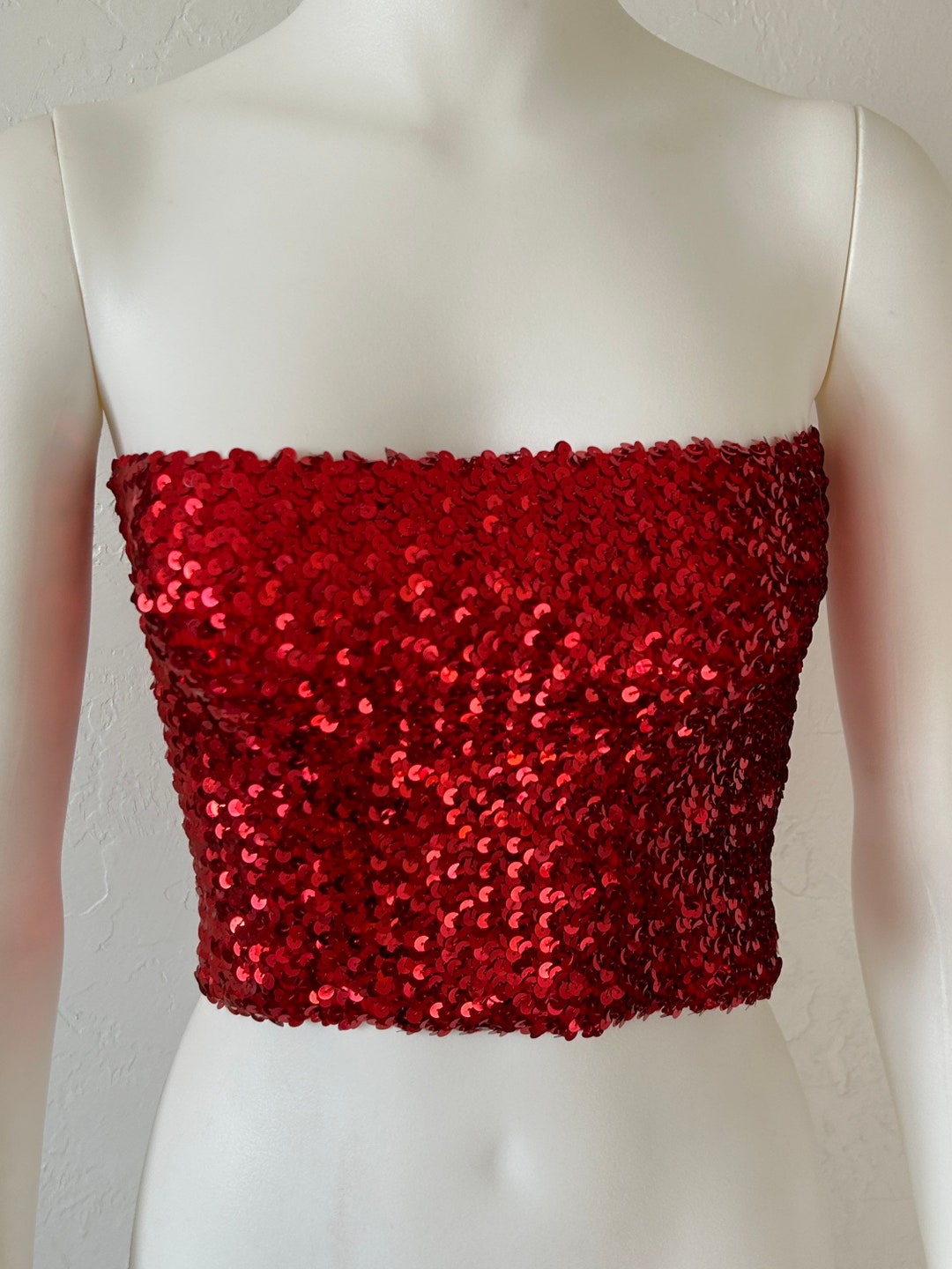 Toppettes Sequined Tube Top - Etsy