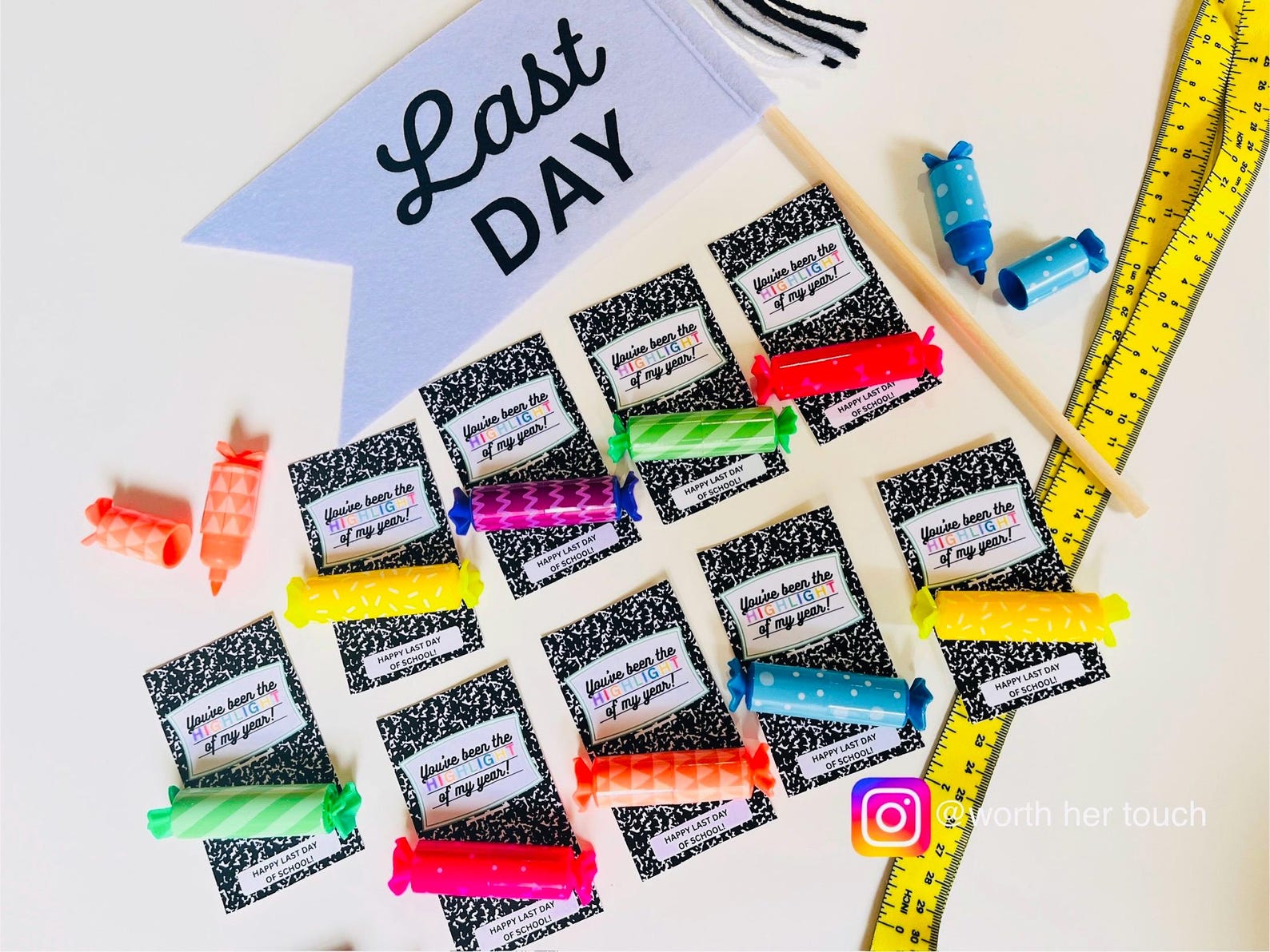 Set of 25 End of the School Year Gift for Students | Highlighters ...