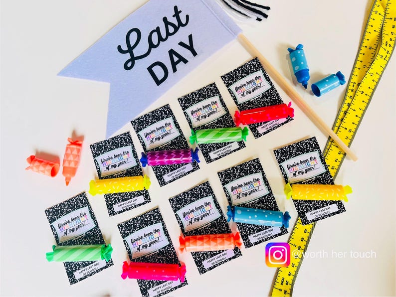 End of Year Student Gift |set of 25 Highlighters - Etsy