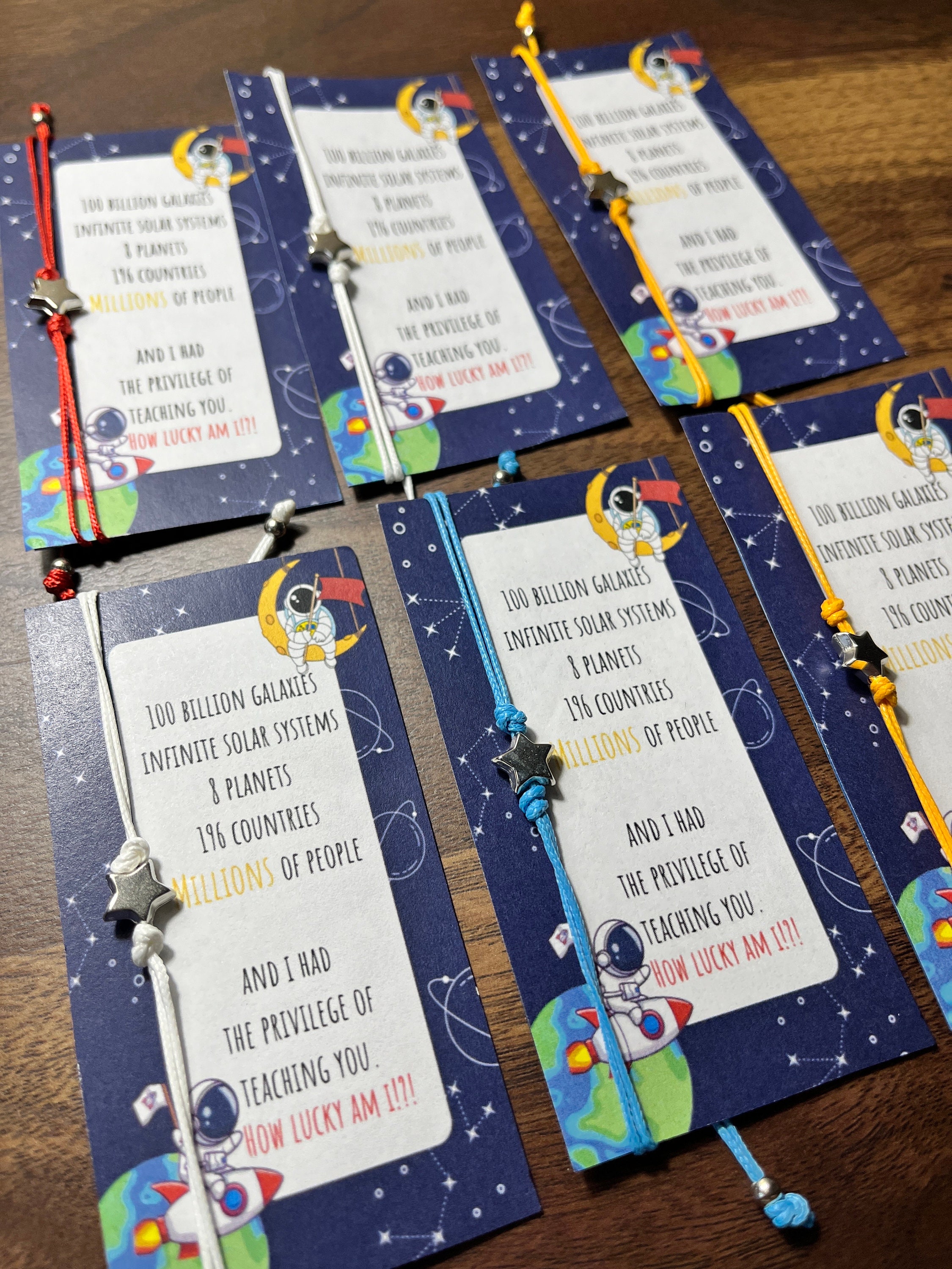 Set of 45 End of the School Year Gift for Students Wish Bracelet ...