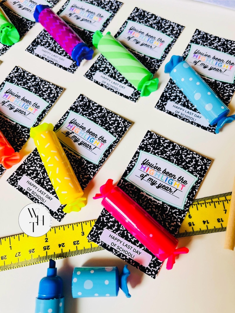 End of Year Student Gift |set of 25 Highlighters - Etsy