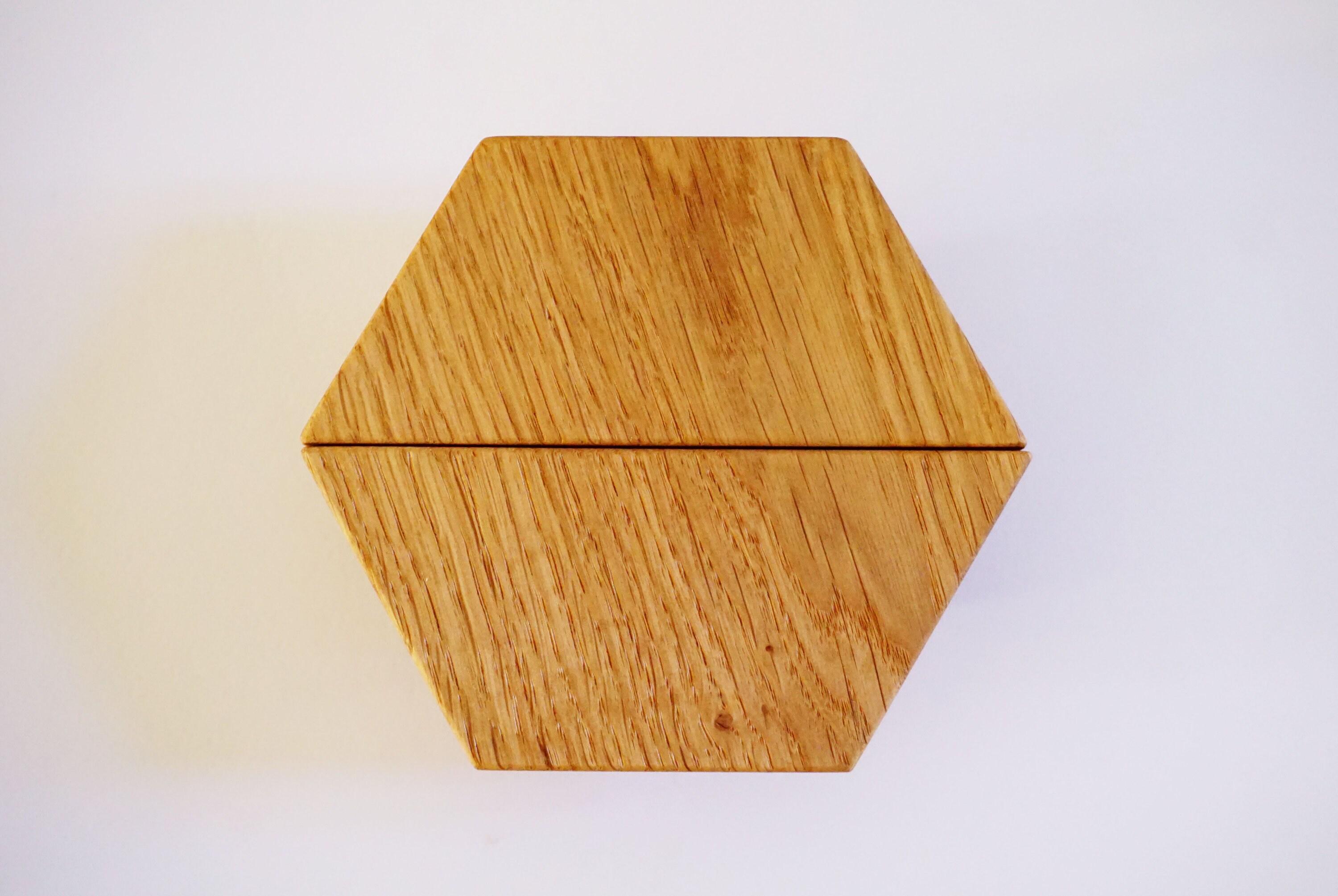 Hexagonal Oak Wood Handle - Etsy