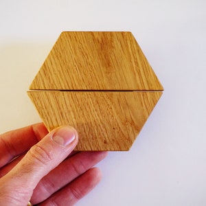 Hexagonal Oak Wood Handle - Etsy