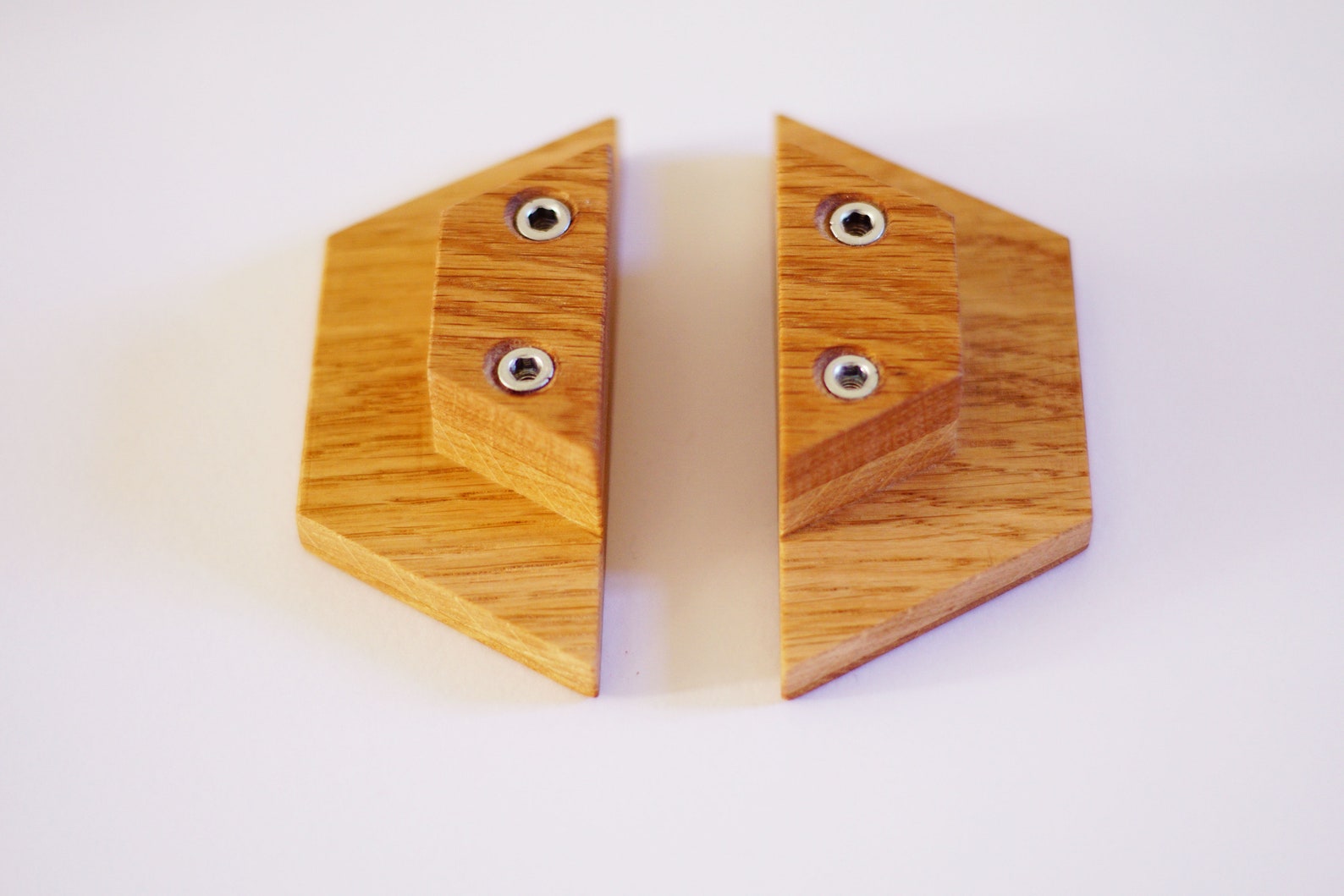 Hexagonal Oak Wood Handle - Etsy