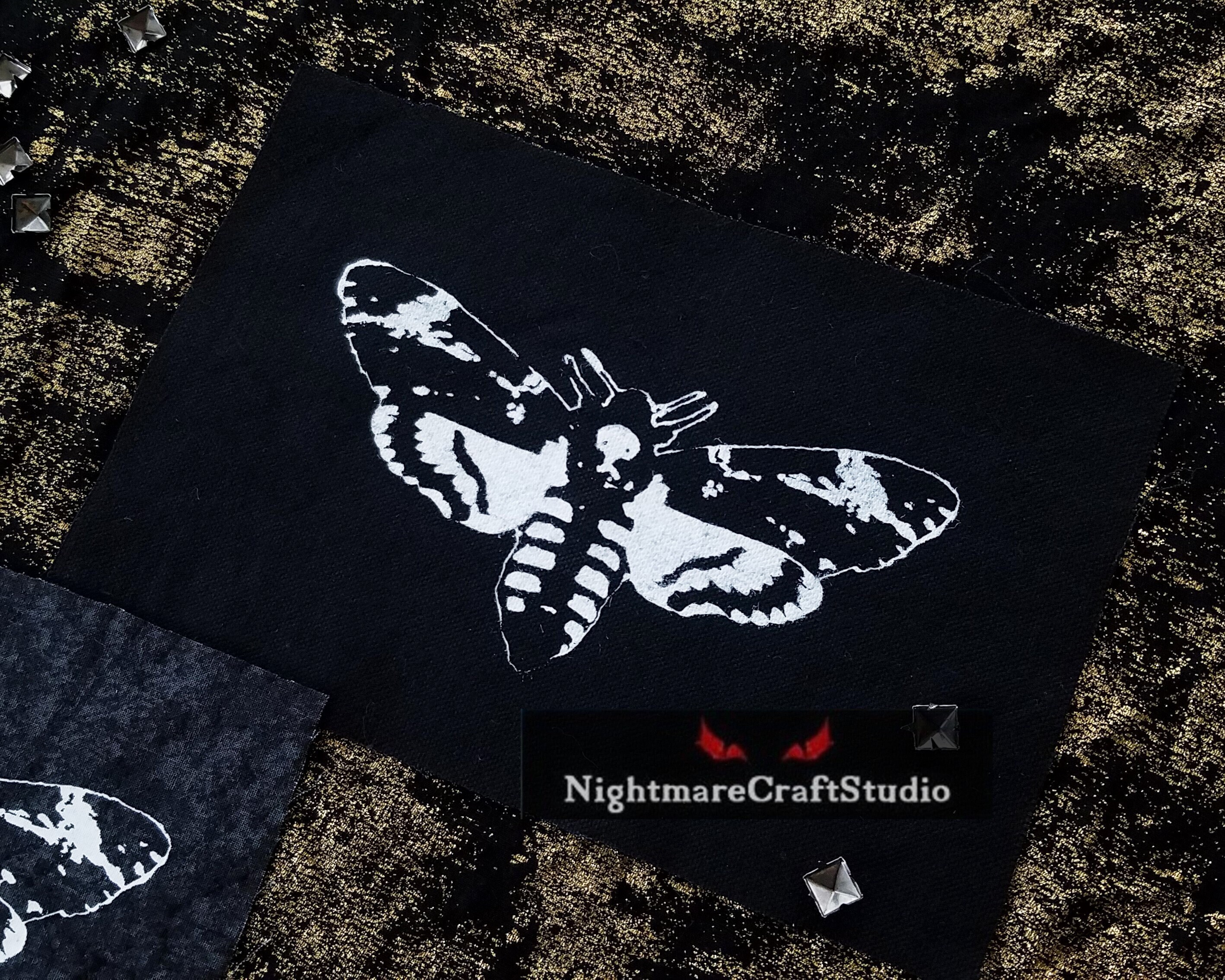Death's-head Hawkmoth Screenprinted Patch Sew-on Punk | Etsy
