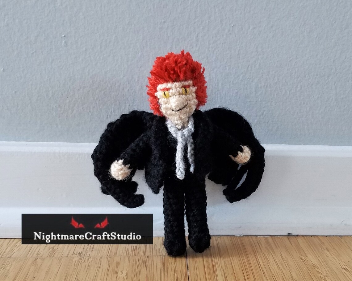 Crowley Good Omens Inspired Crochet Doll Pattern | Etsy